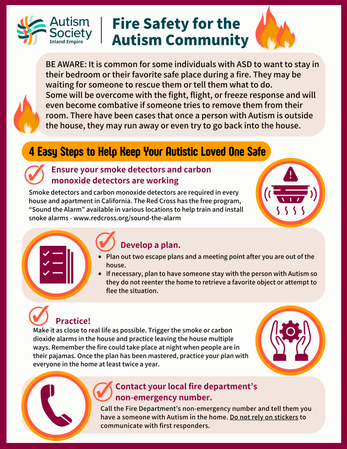 Fire Safety - Autism Society Inland Empire